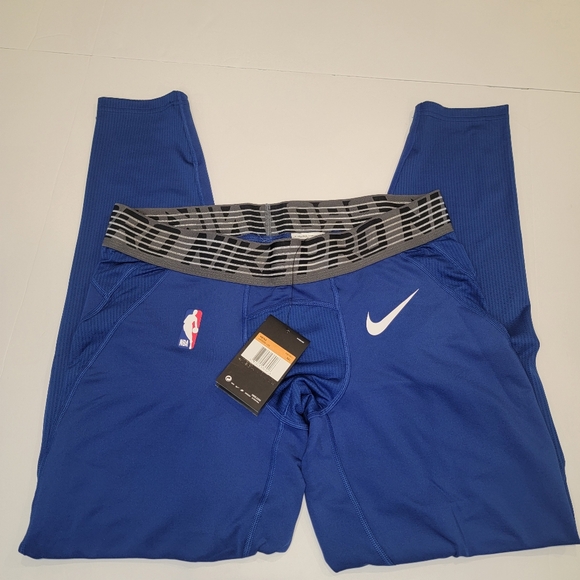 Nike | Pants | Mens Xxl Nike Nba Hyperstrong Logo Hyperwarm 34 Navy ...